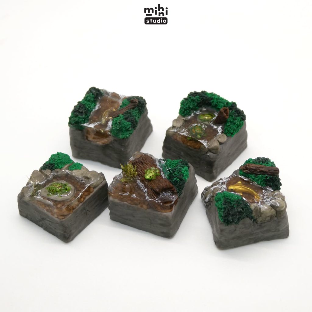 Mini Nature Diorama Keycaps | Mihi Mini Studio