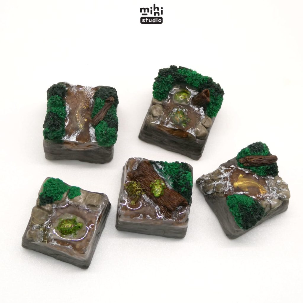 Mini Nature Diorama Keycaps | Mihi Mini Studio
