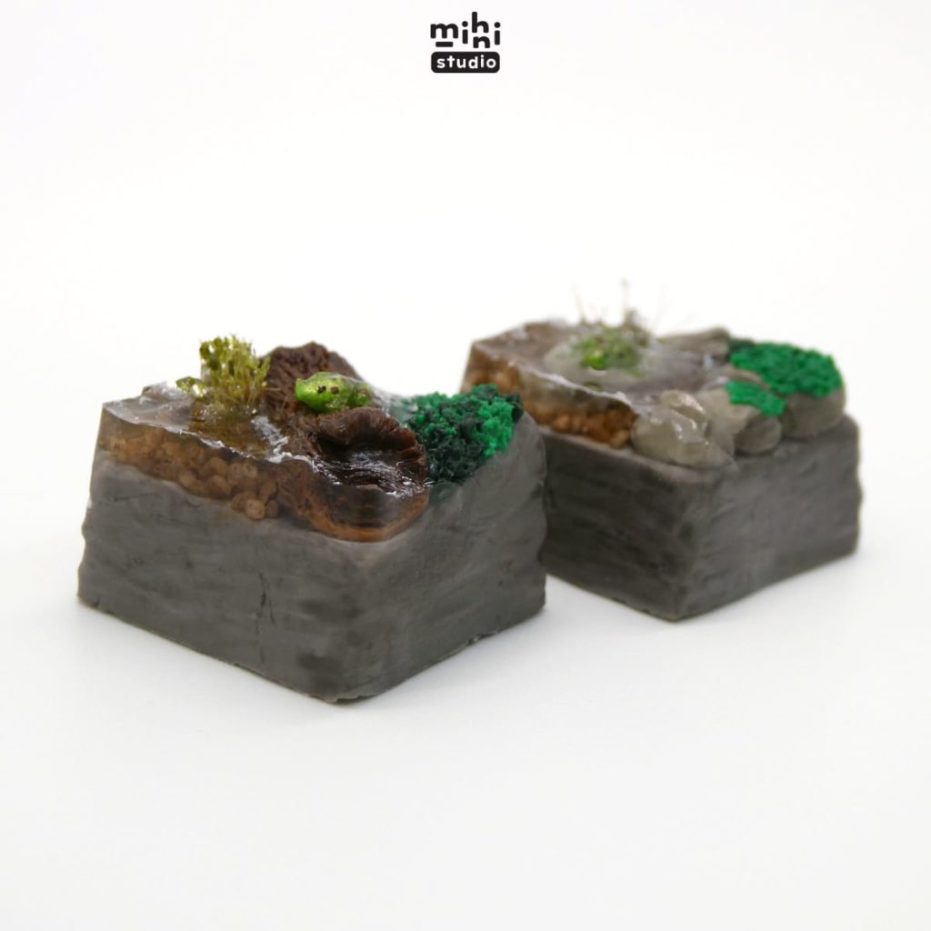 Mini Nature Diorama Keycaps | Mihi Mini Studio