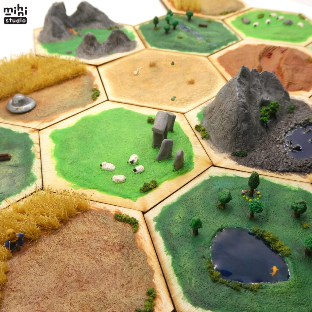 3D Catan Game Board by Mihi Mini Studio