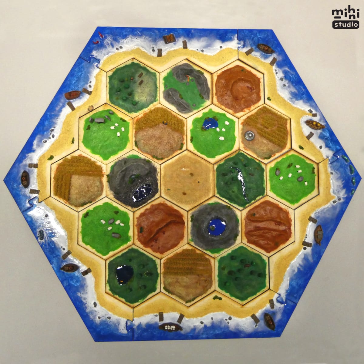 3D Catan Game Board by Mihi Mini Studio